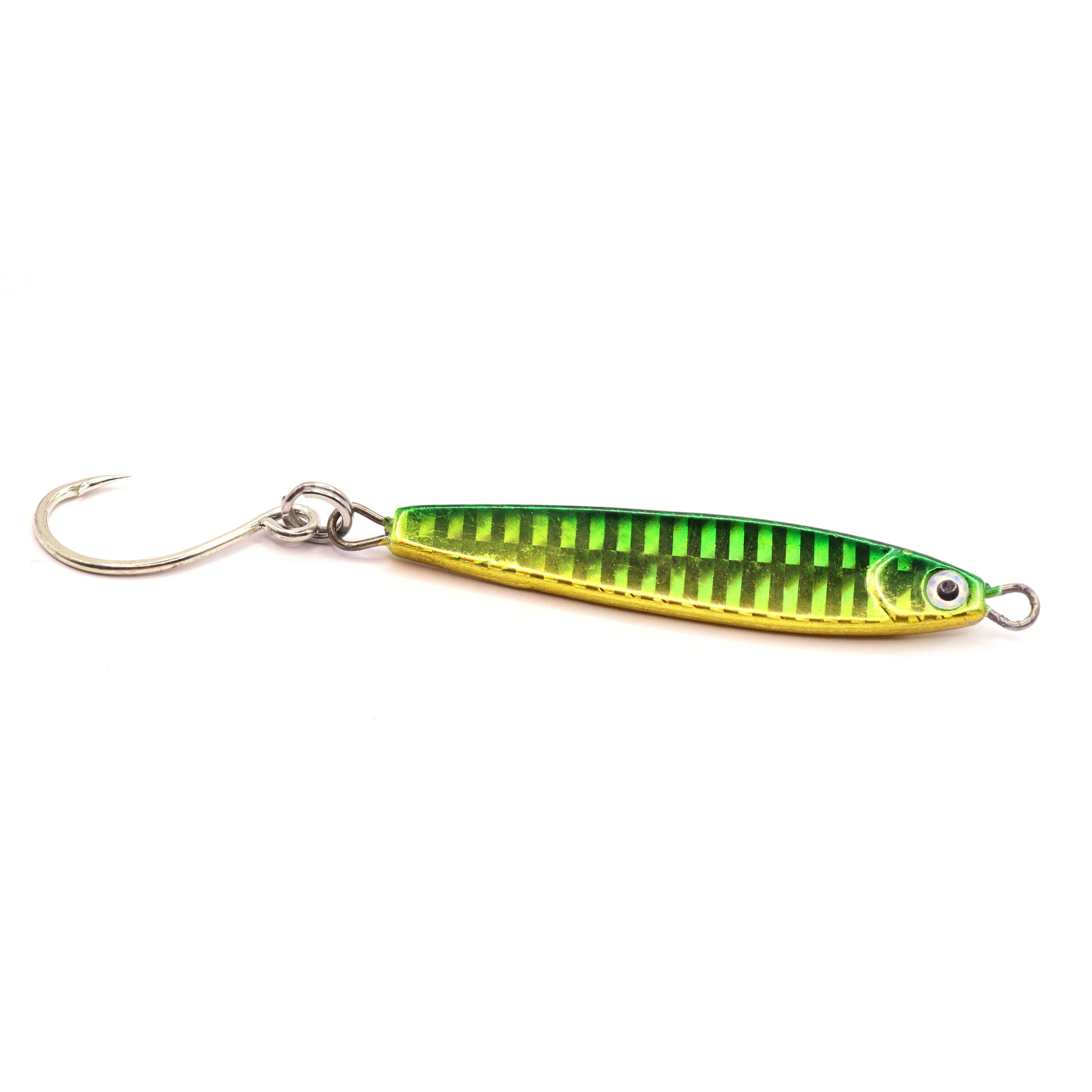 Clarkspoon Stick Jig | Green and Chartreuse Casting Jig